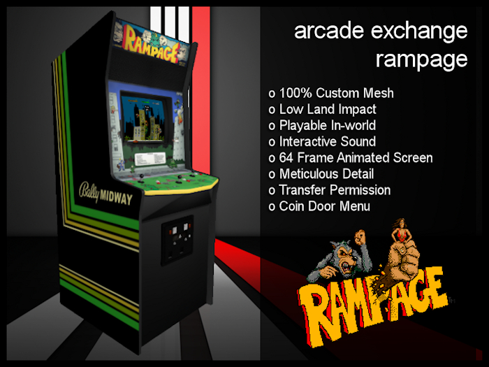 Second Life Marketplace - [AMG] Arcade Exchange - Rampage